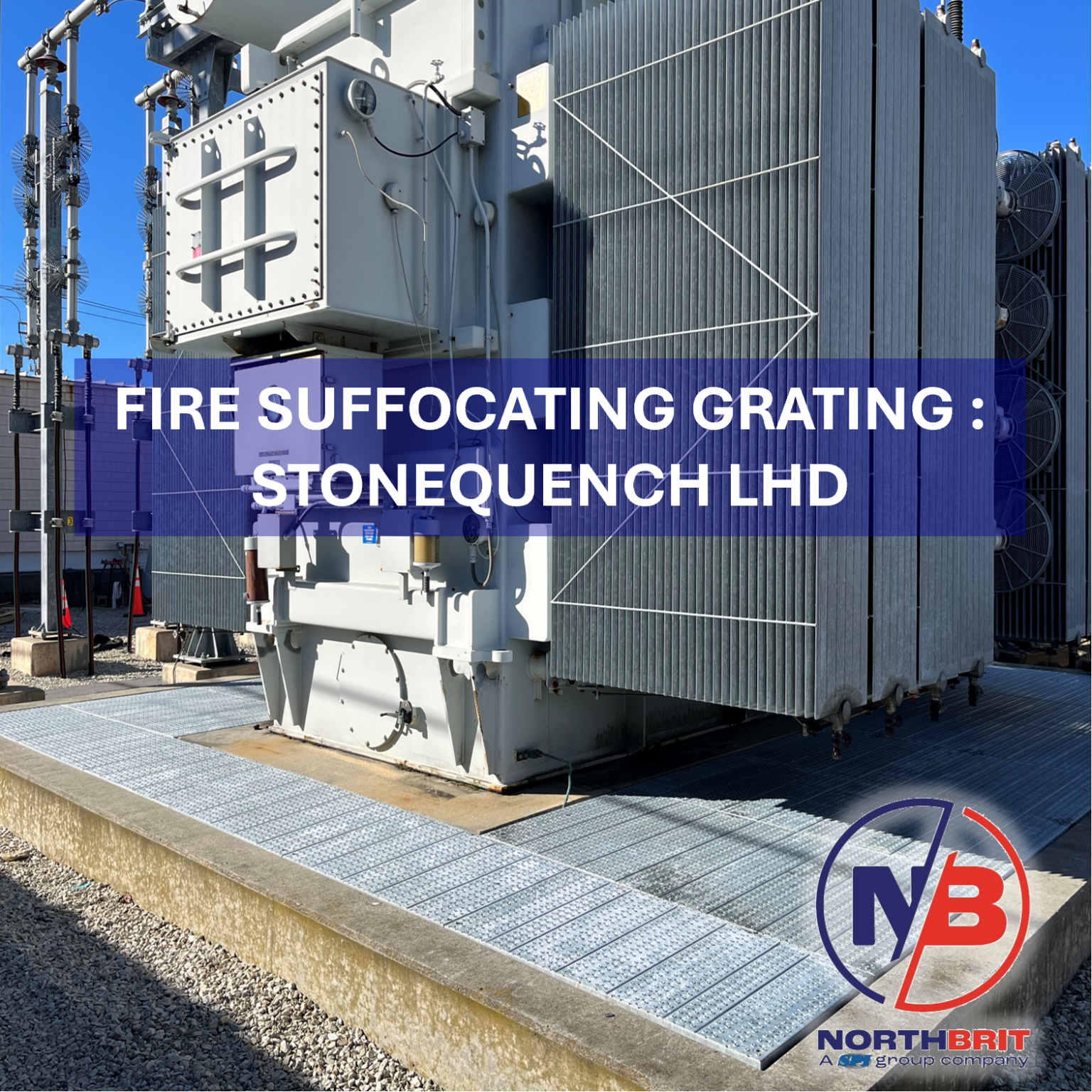 Fire-Suffocating Gratings STONEQUENCH-LHD for transformer pit